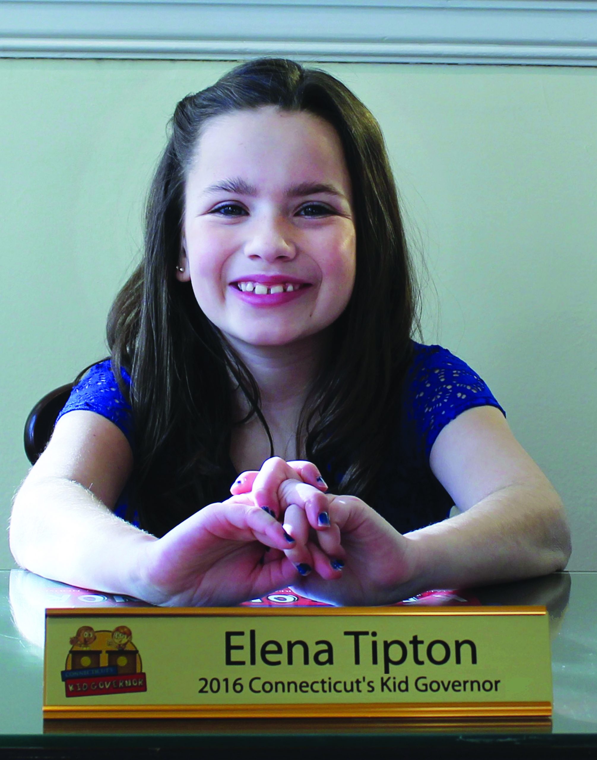 2016 Connecticut’s Kid Governor Elena Tipton – Connecticut's Kid Governor®